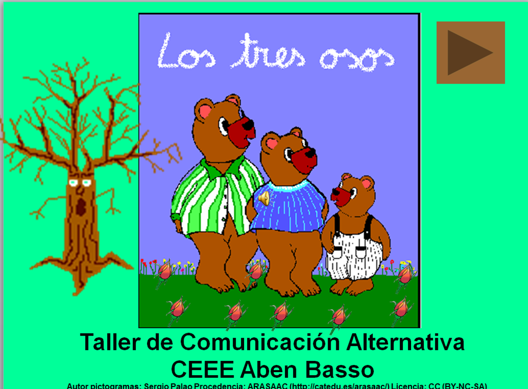 Material de Isaac para Educacion Especial: Los tres osos (en power point)