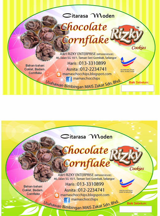 KAD KAHWIN MURAH: Sticker @ Label Kuih Raya