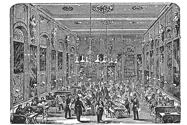 "Tweedland" The Gentlemen's club: Simpson's-in-the-Strand. London.