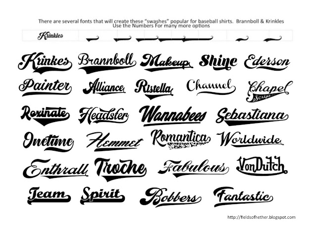 Fields Of Heather: Fonts With Tails (Glyphs) Cheat Sheet