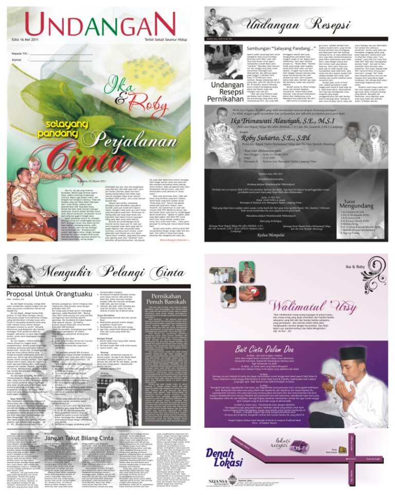 Macam - macam Jenis dan Model Undangan Pernikahan Unik, Murah, dan ...