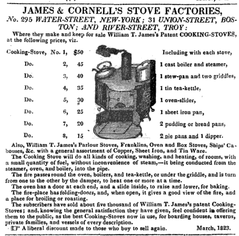A Stove Less Ordinary: (Some of) The First Stove Advertisements in America