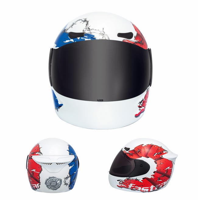 wu23: Fastrack HC01WH08 White Full Face Helmet