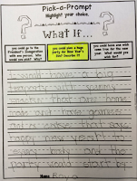 First Grade Bloomabilities: Pick-A-Prompt Fun!