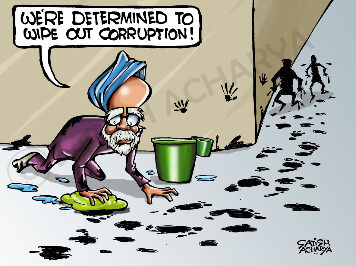 World of an Indian cartoonist!: Can the govt wipe out corruption?