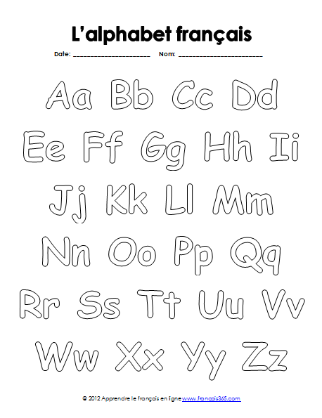 Apprendre le français en ligne: L'alphabet français en majuscule et ...