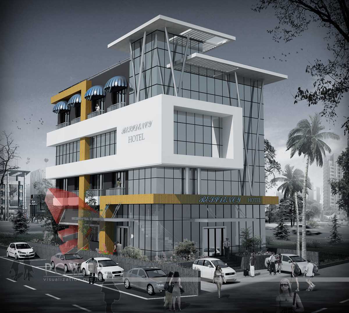 Hotel-sports-3d design