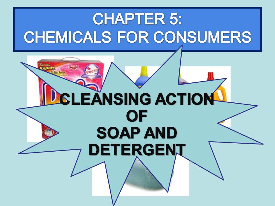 ::my chemistry::: Cleansing Action Of Soap and Detergent