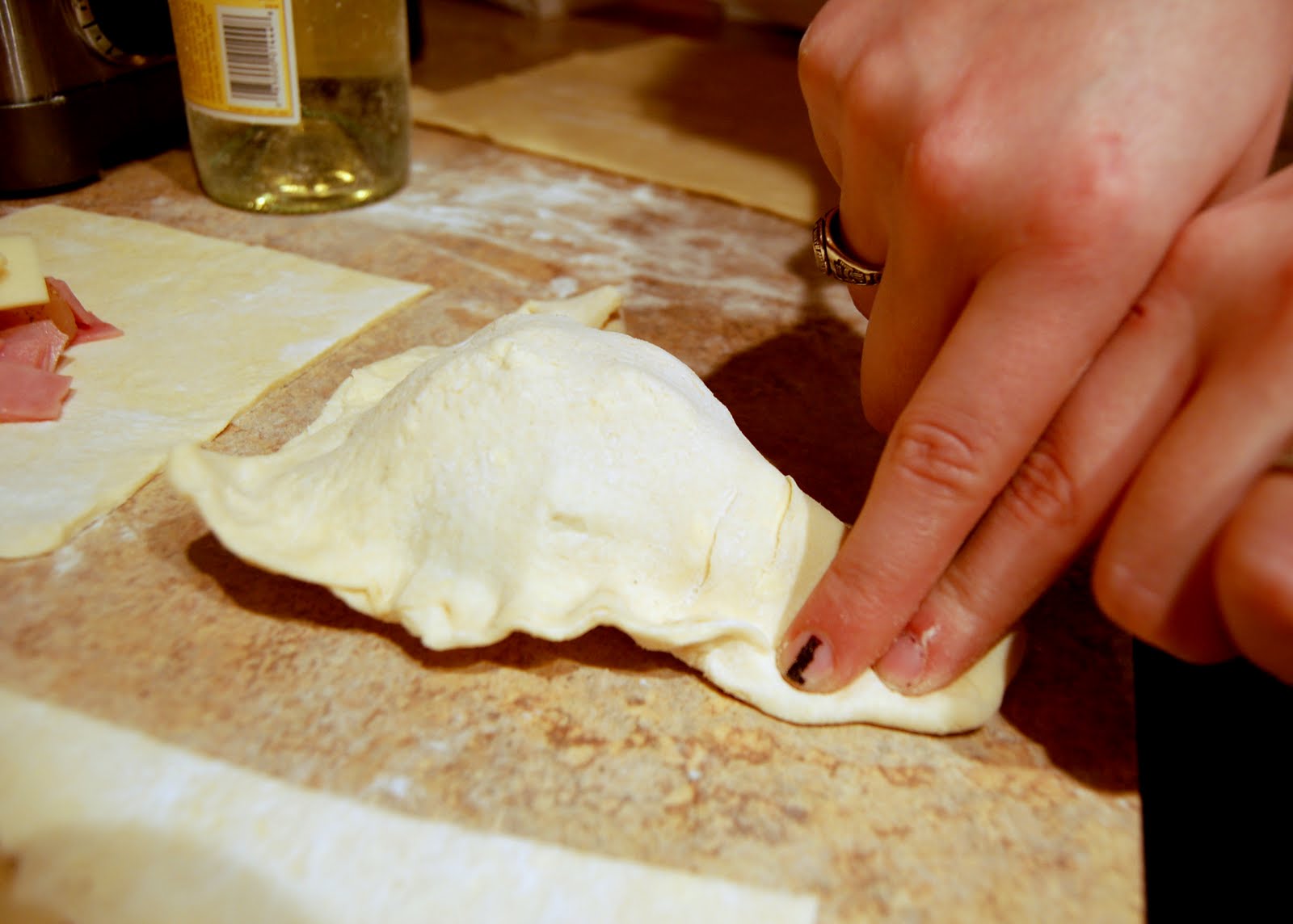 Dwelling & Telling: Recipe: Chicken Triangles