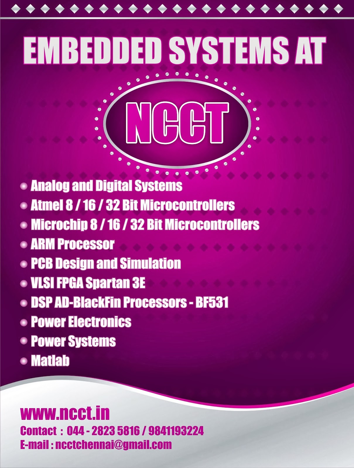 Ncct Project Image Gallery Atmel Pic Dspic Vlsi Matlab Arm Dsp Fpga Cpld Adsp Blackfin
