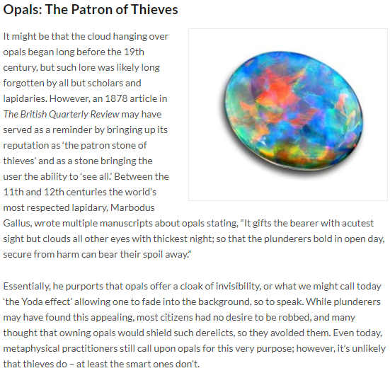 Just Watching the Wheels Go Round: Debunking the Myth that Opals are ...