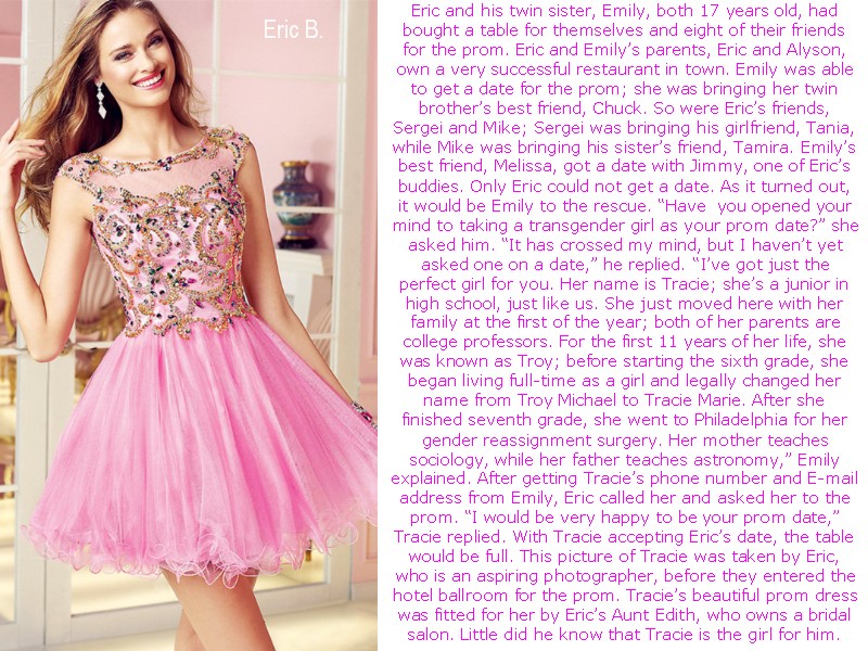 Eric's Transgender Captions: Filling Out the Prom Table