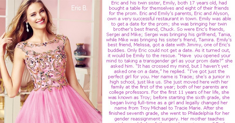 Eric's Transgender Captions: Filling Out the Prom Table