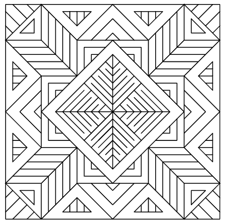 Imaginesque: Free-hand Embroidery: Geometric Motif Pattern