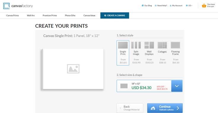 Canvas Print Wall Art from Canvas Factory