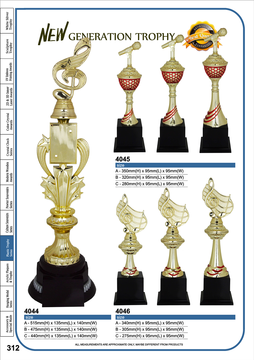 PLASTIC TROPHY | Trophy Supplier | Trophy Malaysia | Plaque Malaysia ...