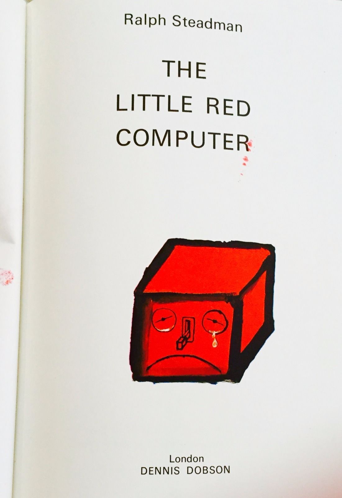 Attempted Bloggery: The Little Red Computer Signed by Ralph Steadman