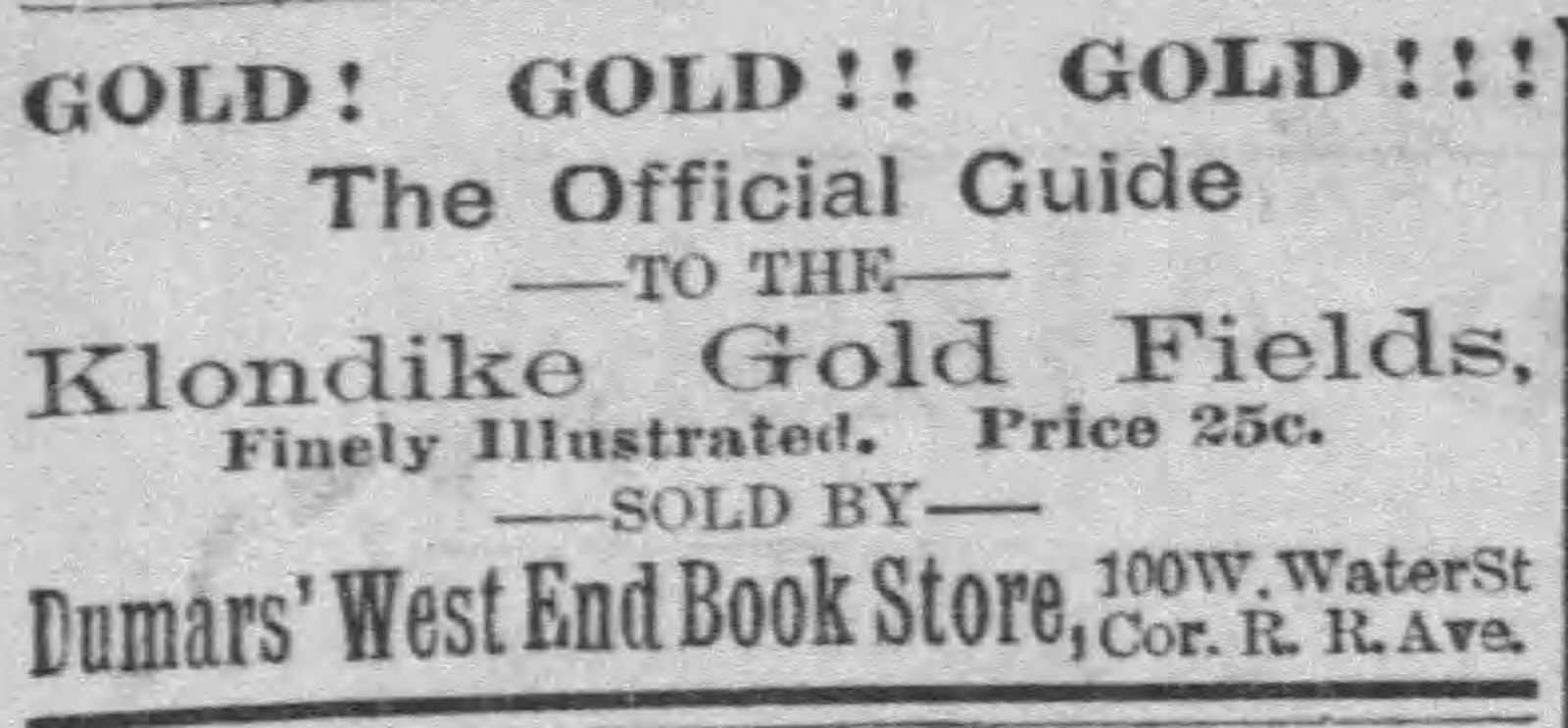 Klondike Gold Rush Newspaper