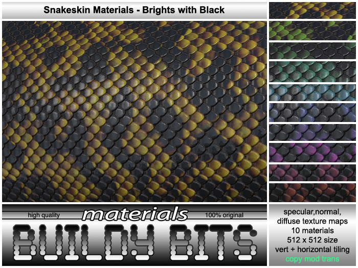Buildy Bits: Ceramics and Snakeskin Materials from Buildy Bits