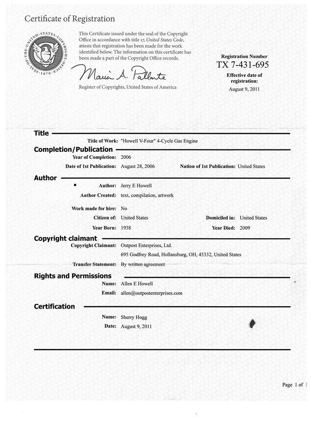 Jerry's Model Engine Plans Blog: Jerry's Original "Howell V-Four" (V4)
