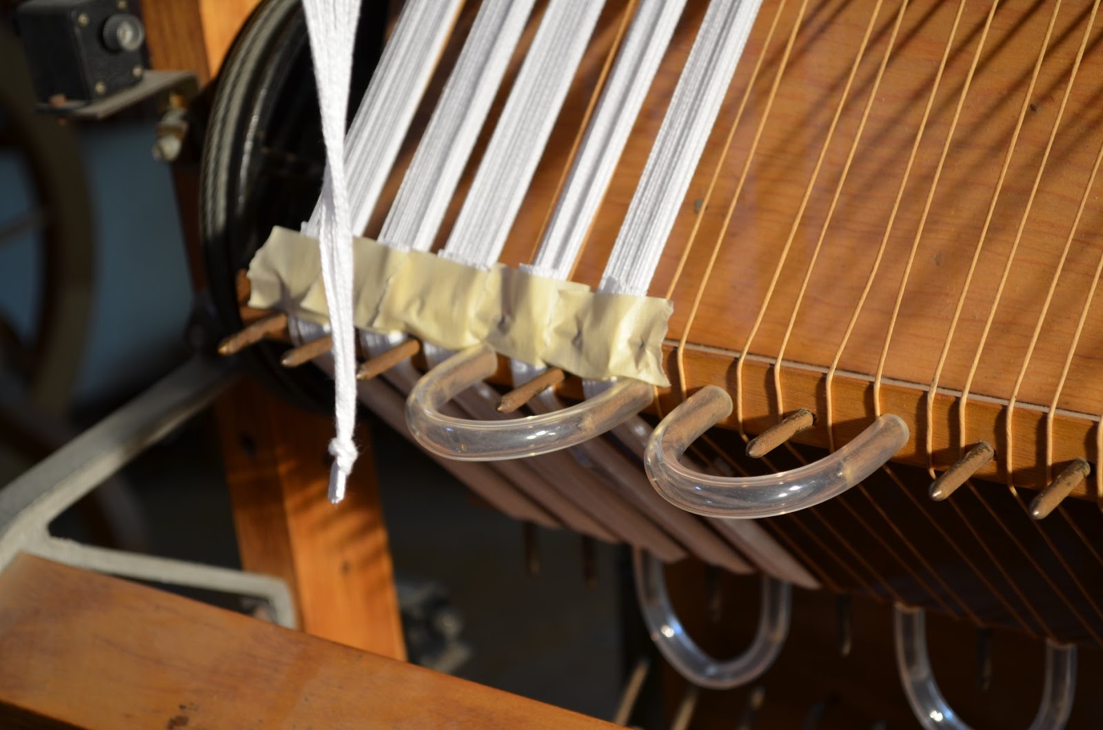 A FiberArtisan's Weaving Path: Warping a sectional beam - #2: Winding ...