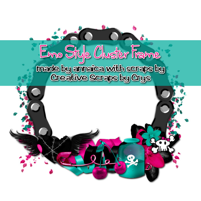 Creative & Freeky Scraps CT: Freebie Cluster Frame- Emo Style