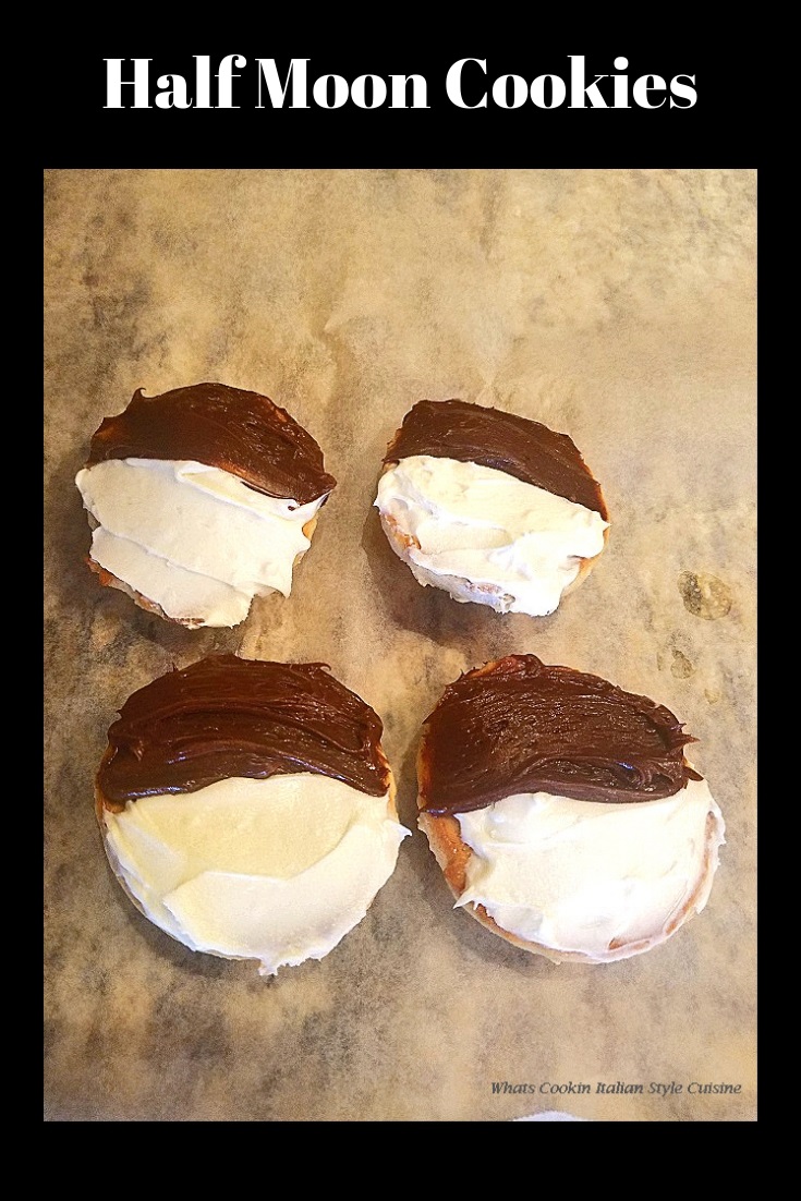 Half Moon Cookies | What's Cookin' Italian Style Cuisine