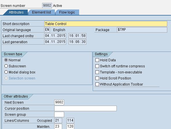 SAP ABAP 4 Tutorial: Table Control Output by Select Option Input