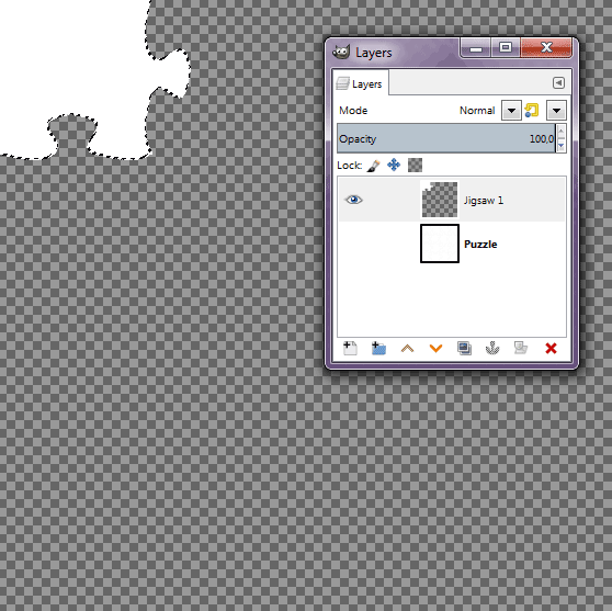 PhotoEffect: Jigsaws Puzzle Collage in GIMP [Free Template]