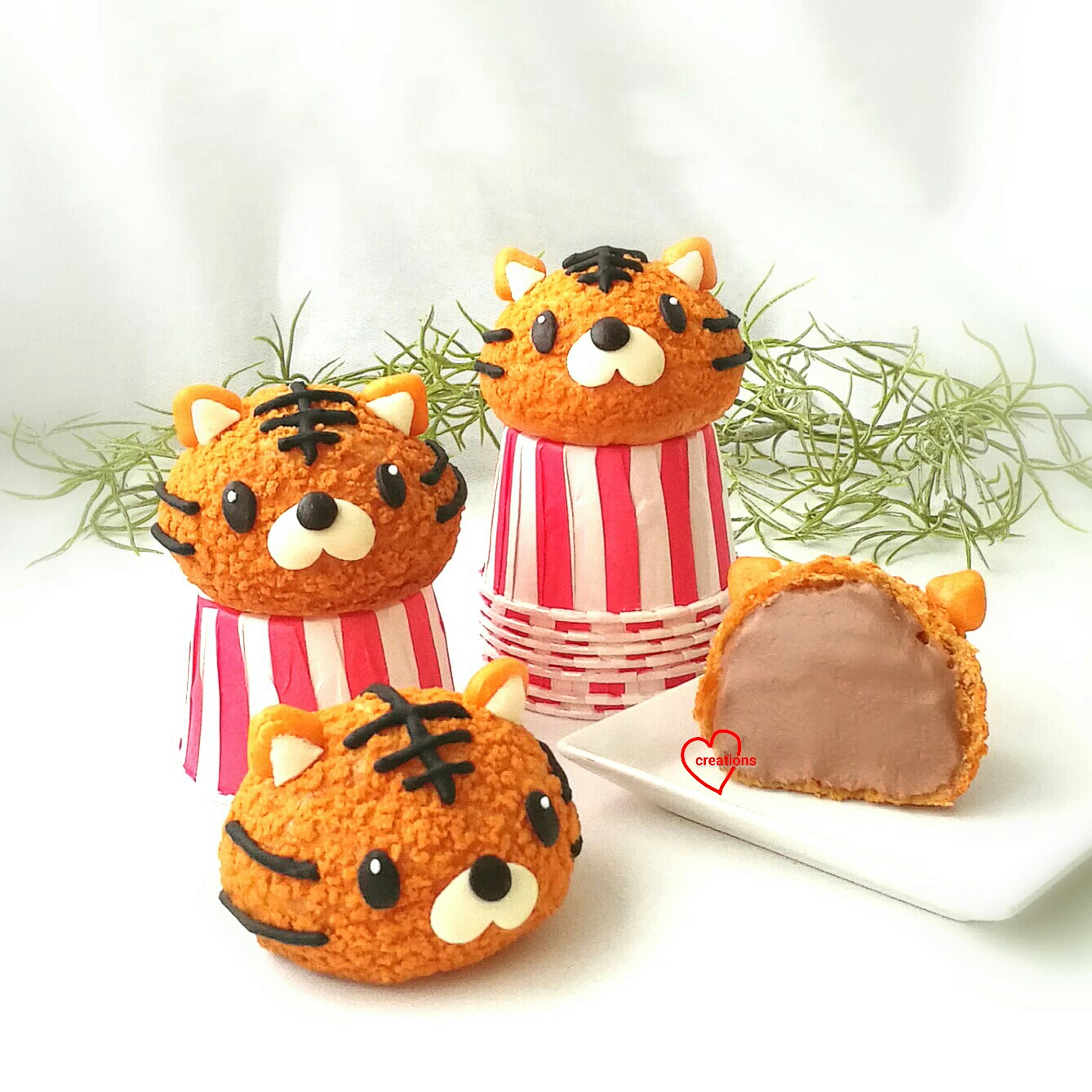Loving Creations for You: Tiger Chocolate Choux Pastry