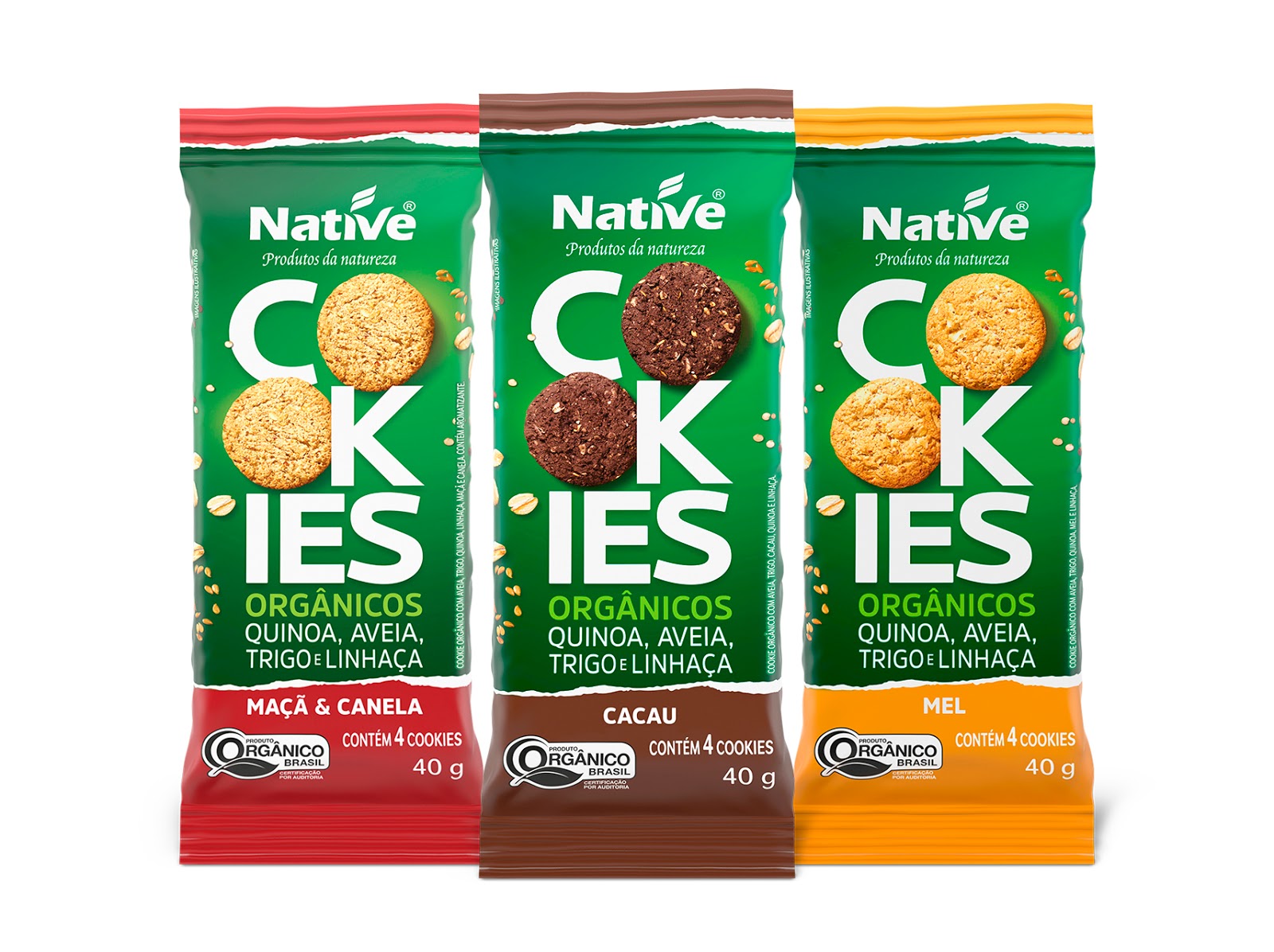 NATIVE RENOVA LINHA DE COOKIES ORGÂNICOS E LANÇA TRÊS NOVOS PRODUTOS