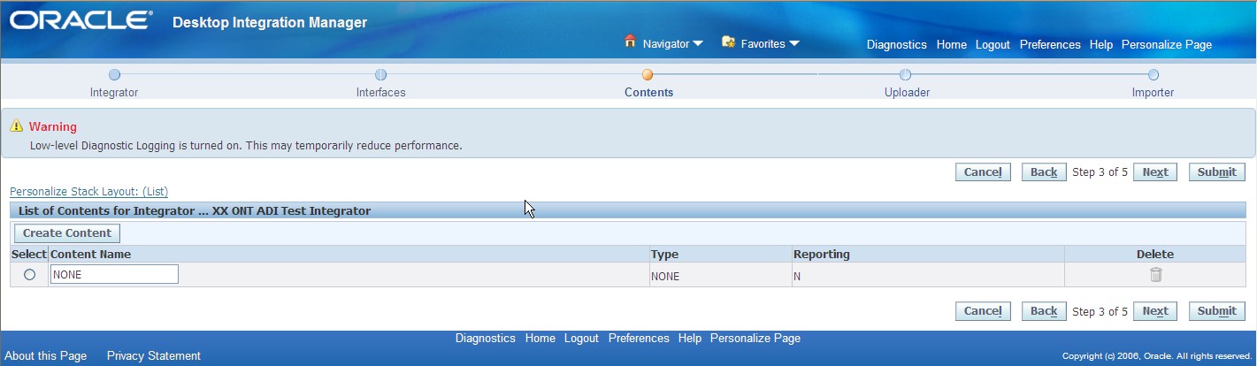 Oracle Apps, ADF, SOA: Export data from Excel to Table using custom Web ADI Integrator