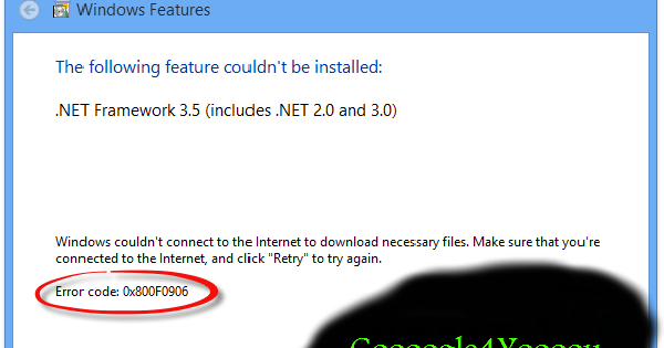 حل مشاكل تثبيت برنامج net framework ظهور رسالة خطأ HRESULT 0xc8000222 ...