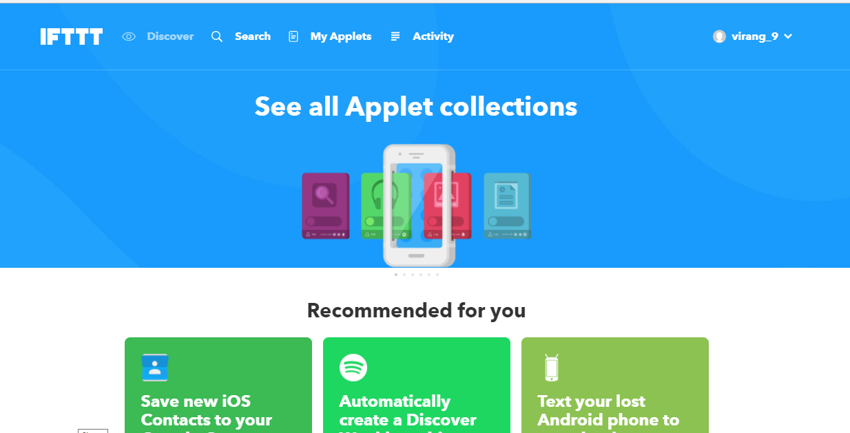 IFTTT button with NodeMCU