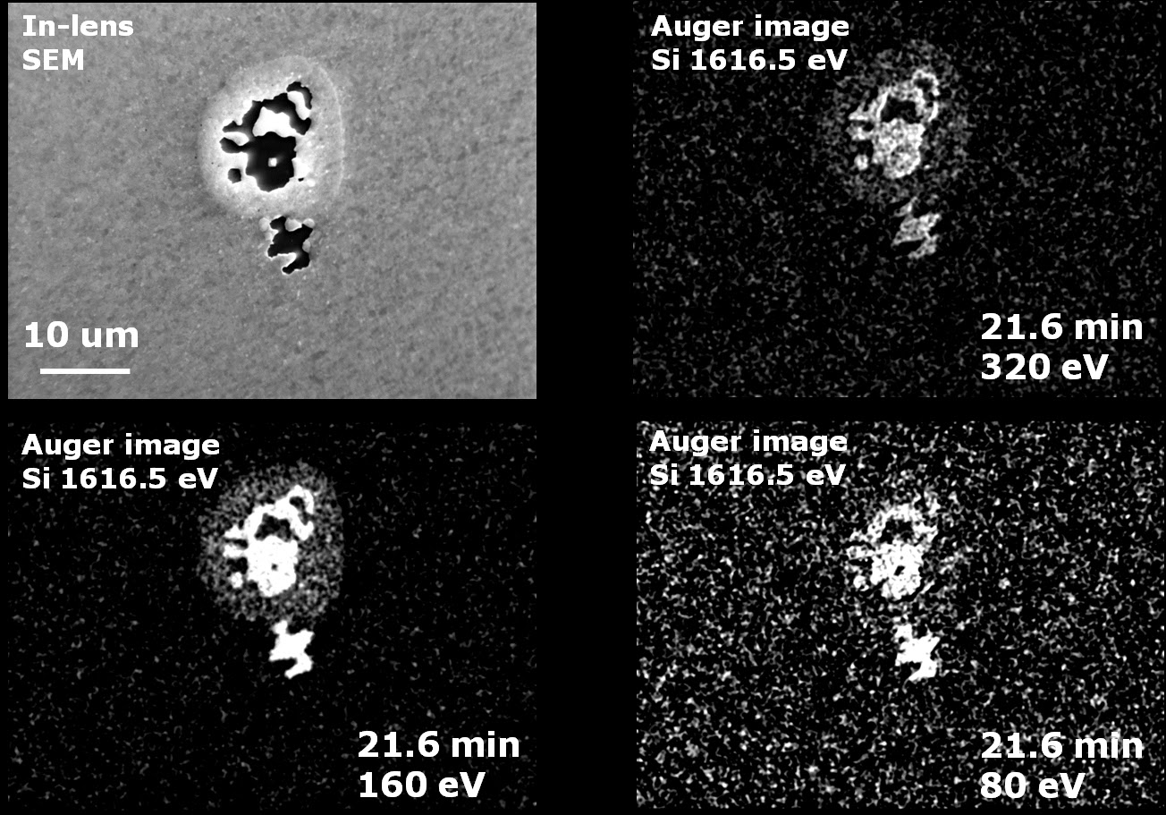 MF NanoAuger: Auger imaging parameter optimization