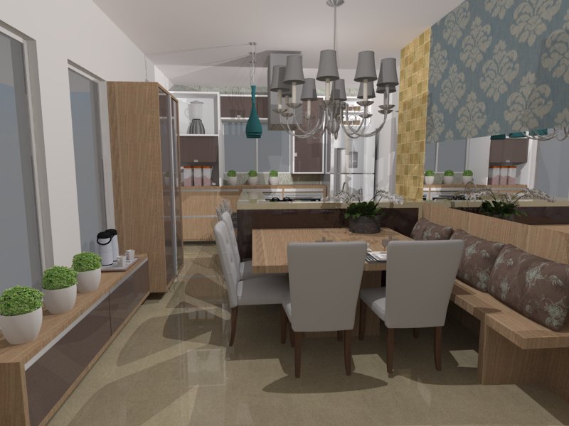 Arquitetura Cozinha Em Espaço Reduzido Mas Com Muito Conforto