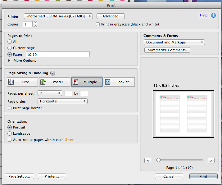 The Polka Dot Posie: NEW X-Small Personal Size Planner Pages for Your ...