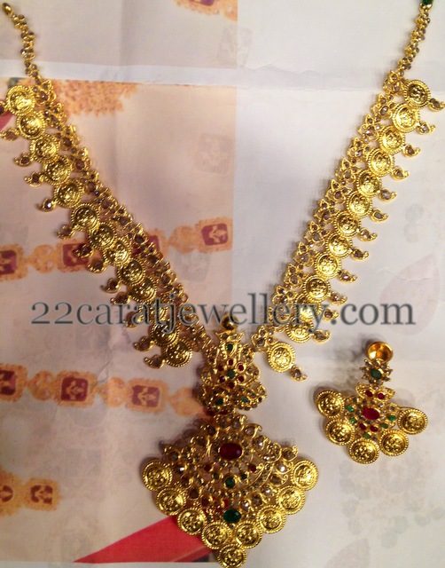Traditional Broad Uncuts Long Chain - Jewellery Designs