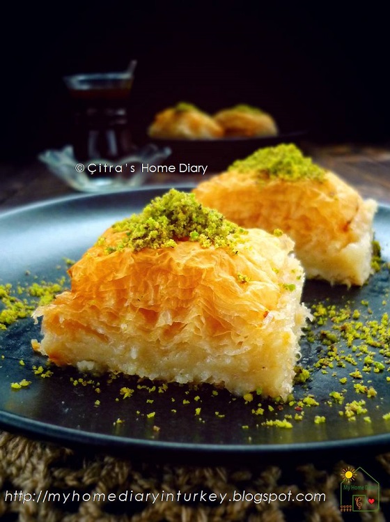 Citra's Home Diary: Laz böreği / Turkish Custard Pastry Dessert