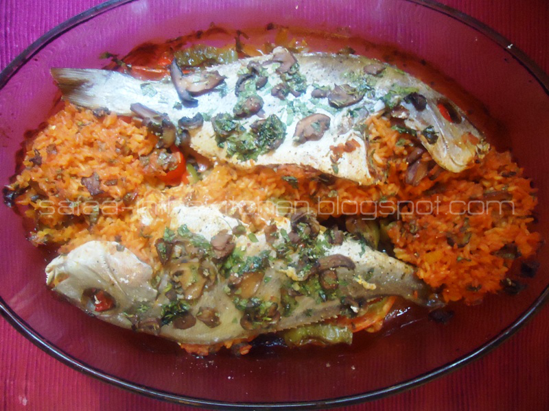 Safaa in the Kitchen: Baked Fish and Rice