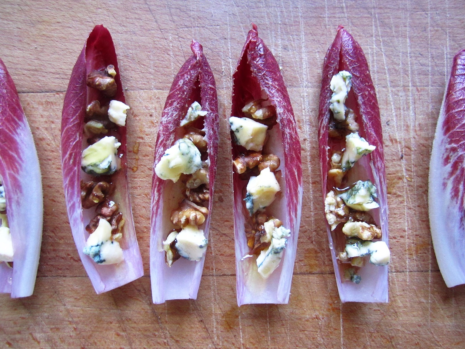 Stilton, Walnut and Honey Chicory Cups | The Grazer