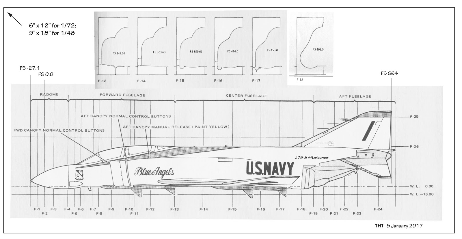 Tailhook Topics Drafts: F4H Aft Fuselage Cross Sections