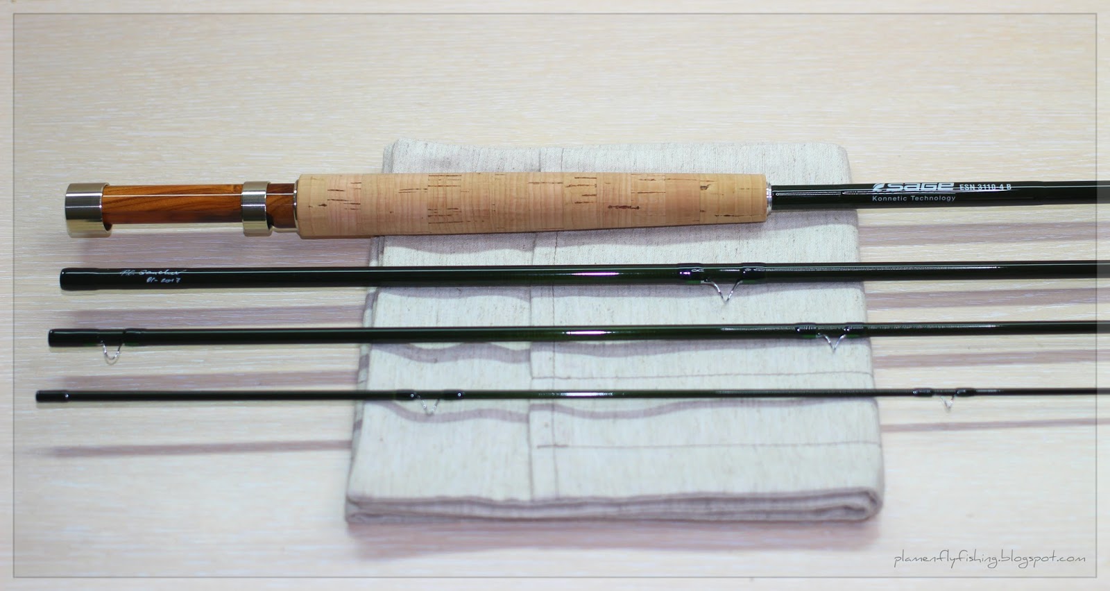 Plamen Ganchev fly rods: Custom SAGE ESN 11ft 3wt 4pc nymphing fly rod