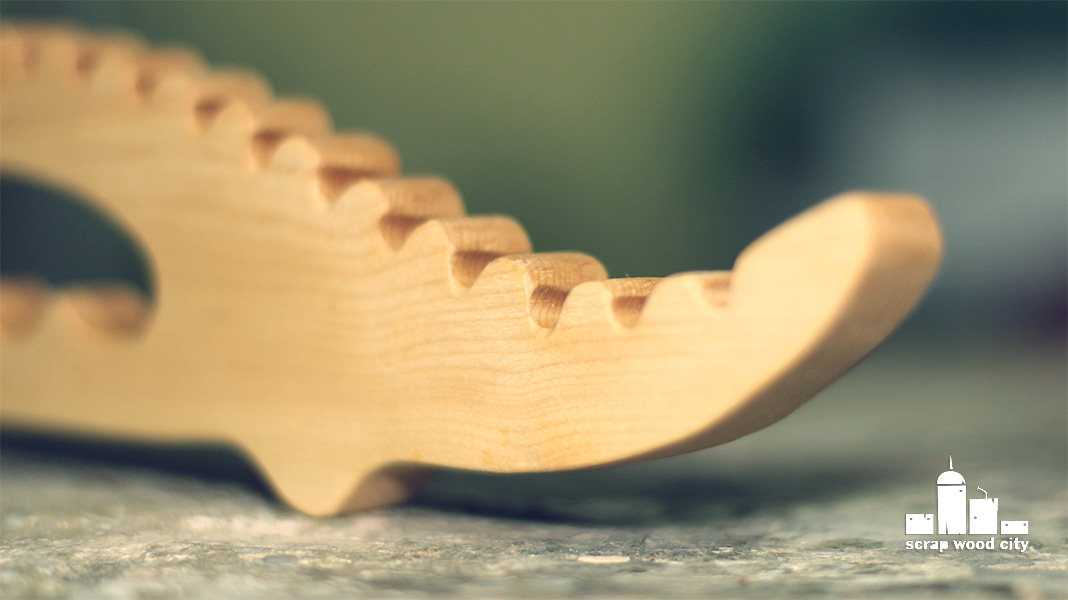 scrap wood city: How to make the crocodile, a percussion musical instrument