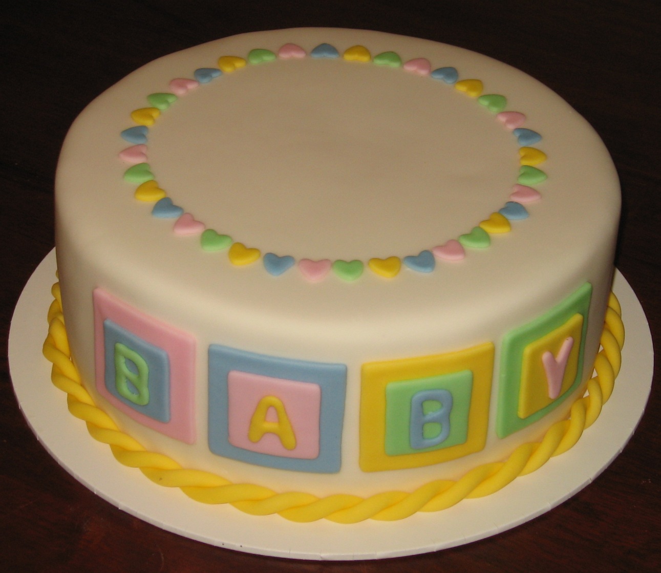 Let Them Eat Cake Simple Baby Themed Cake let-them-eat-cake-simple-baby-themed-cake