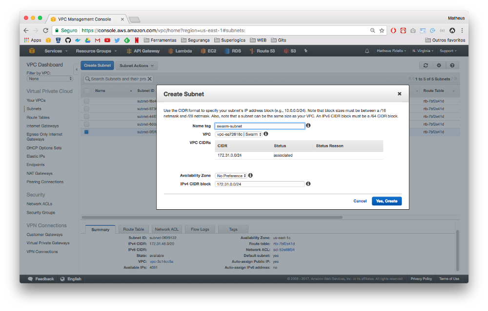Docker Swarm :: Criando um cluster de EC2 na Amazon AWS com Docker ... Docker Swarm :: Criando um cluster de EC2 na Amazon AWS com Docker ...