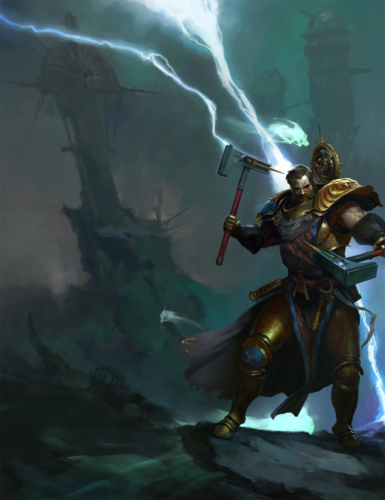 WarbossKurgan: Malign Portents art by Igor Sid