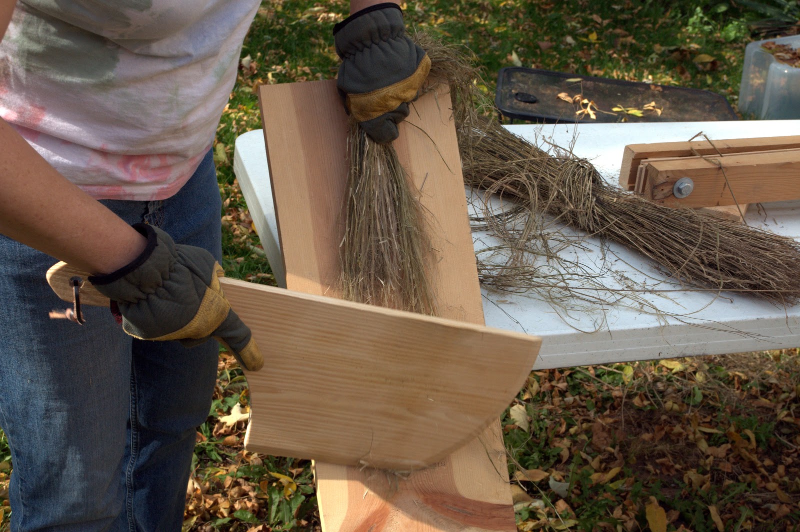 The Inconsequential Blogger: Flax to linen experiment - breaking ...