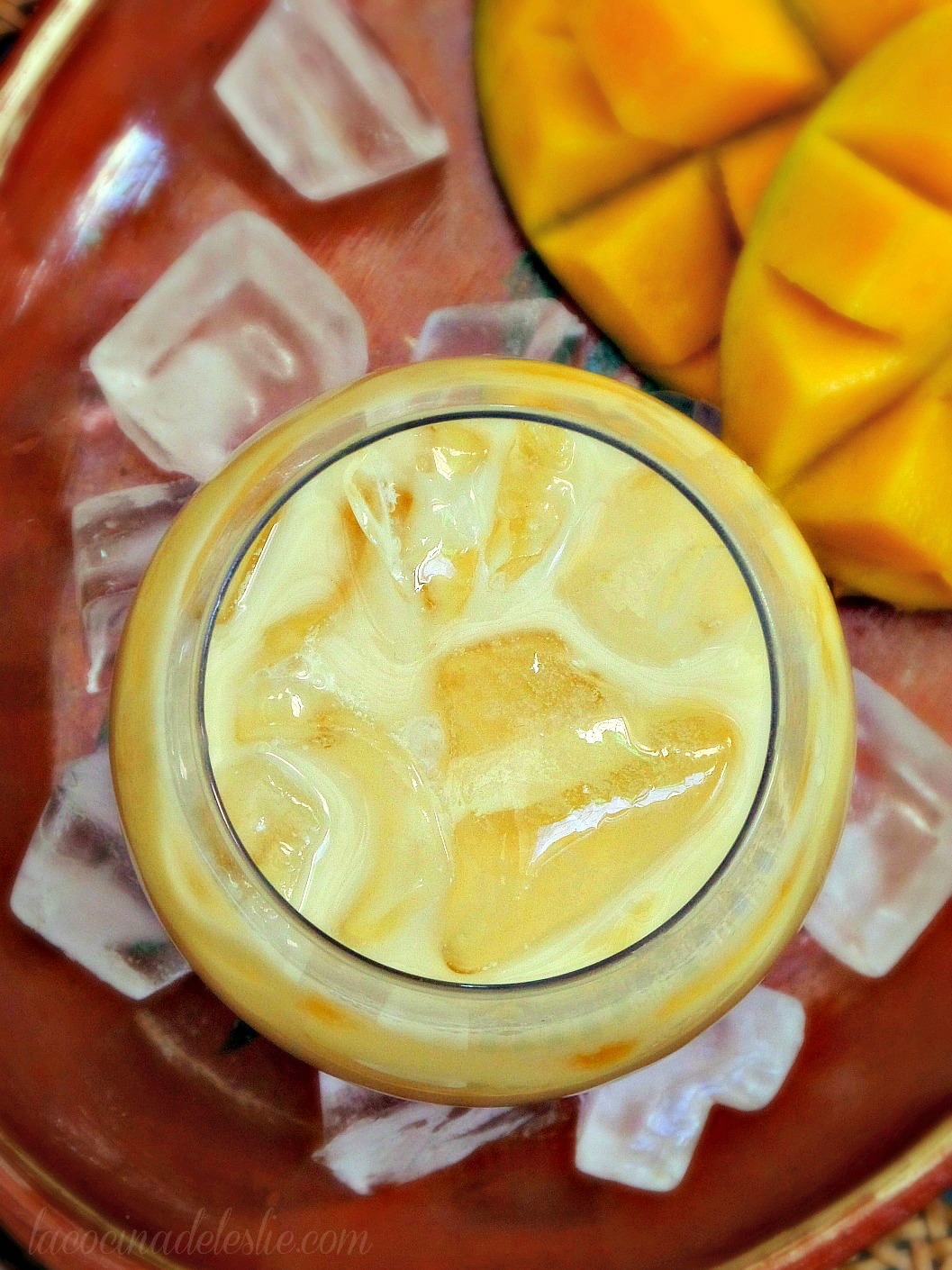 Creamy Mango Colada Agua Fresca - La Cocina de Leslie
