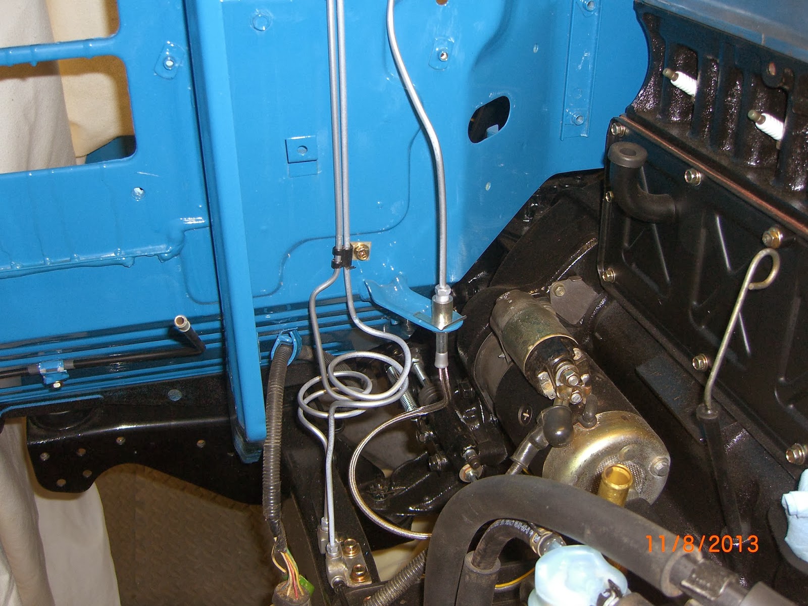 FJ40 Nut: Brake and Clutch lines plus the Booster